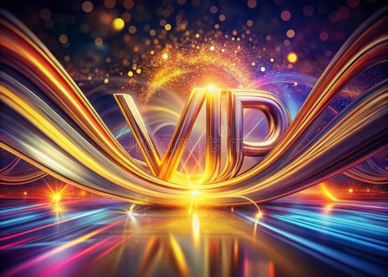 Inspiring VIP Logo Design Ideas Abstract Typography with Long Exposure ...
