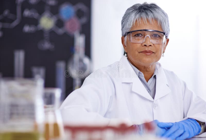 An Inspiring Woman of Science. a Senior Female Scientist Working in Her ... An Inspiring Woman of Science. a Senior Female Scientist Working in Her ...