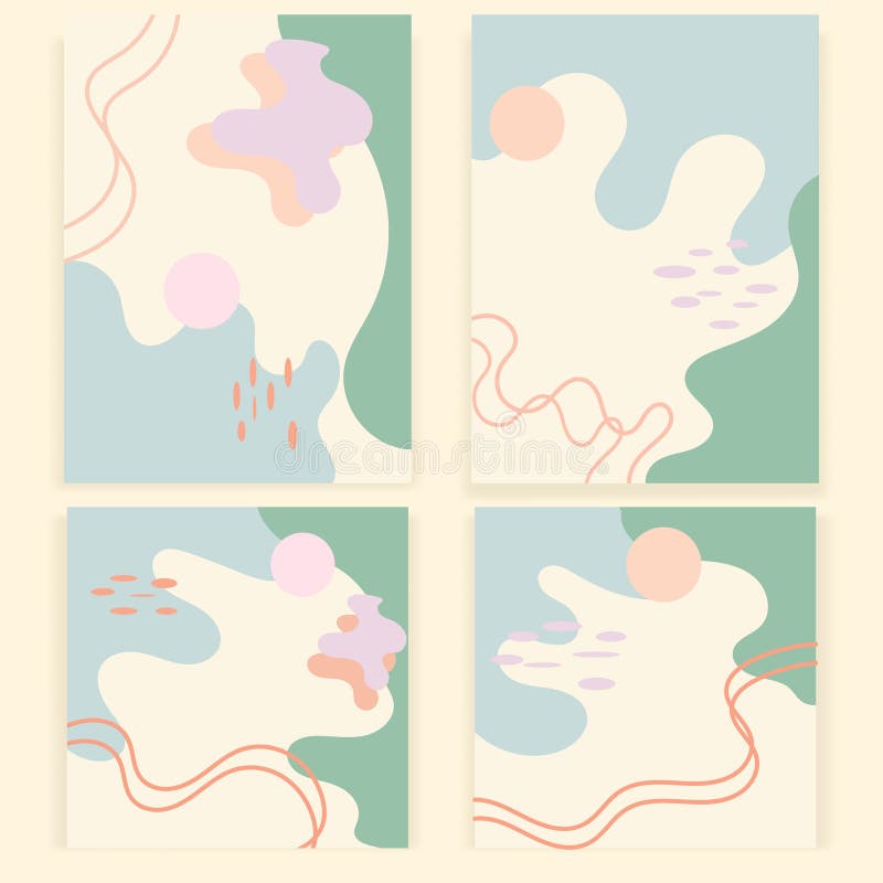 Insta Story Template and Highlights Covers Set Stock Vector ...