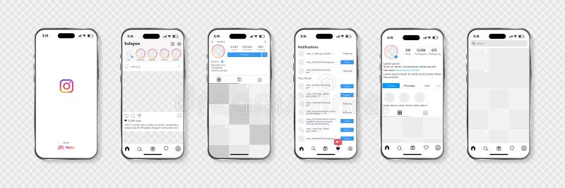 Instagram App in Screen Iphone Smartphone with Shadow. Instagram ...