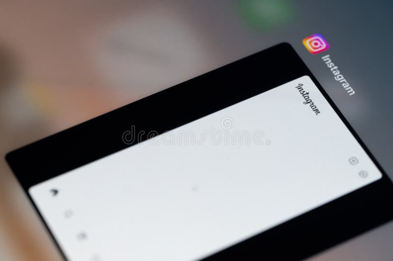 Instagram Application for Mobile Device Editorial Stock Image - Image ...