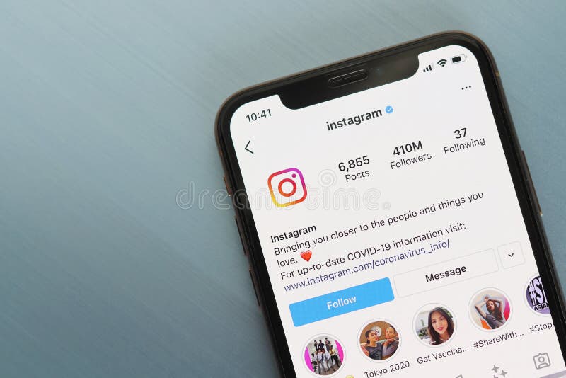 Instagram Application editorial stock photo. Image of marketing - 41438813