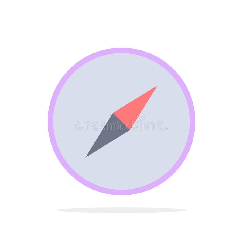 Instagram, Compass, Navigation Abstract Circle Background Flat Color ...