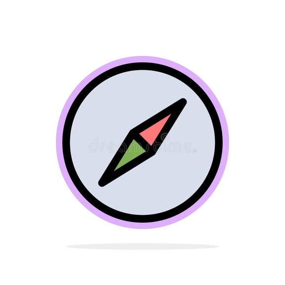 Instagram, Compass, Navigation Abstract Circle Background Flat Color ...