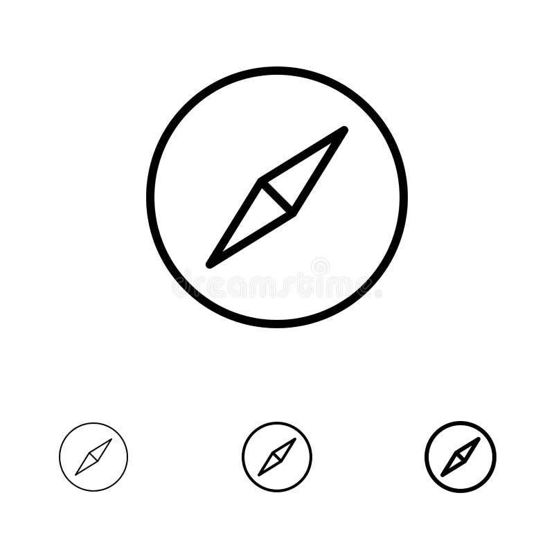 Instagram, Compass, Navigation Business Flat Line Filled Icon Vector ...