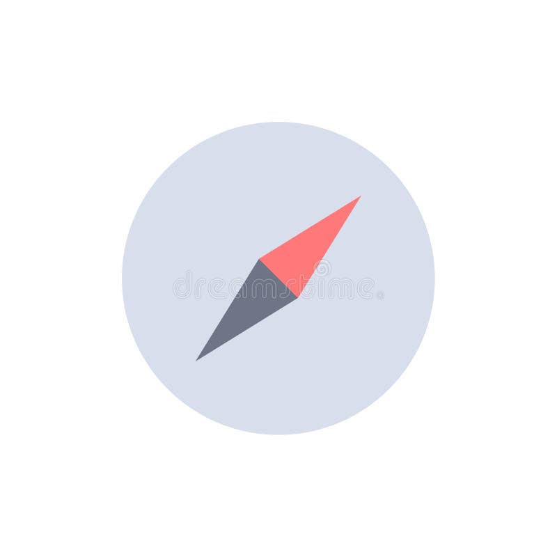 Instagram, Compass, Navigation Flat Color Icon. Vector Icon Banner ...