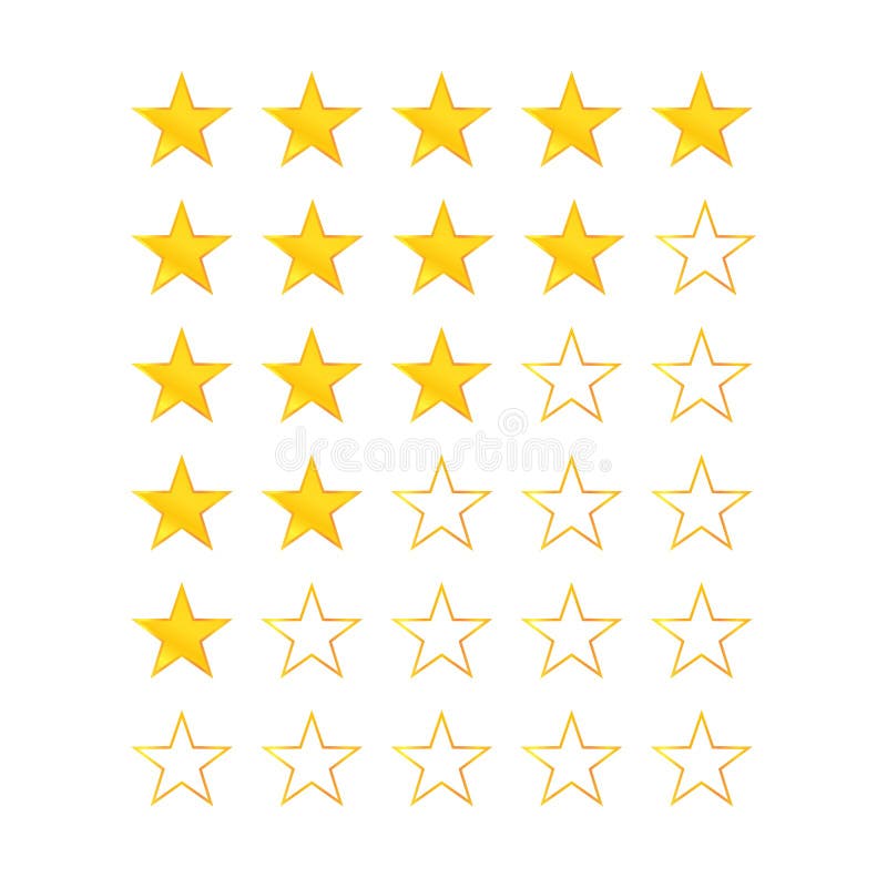 Five Stars Icon. Stars Rating Review Icon for Website and Mobile Apps ...