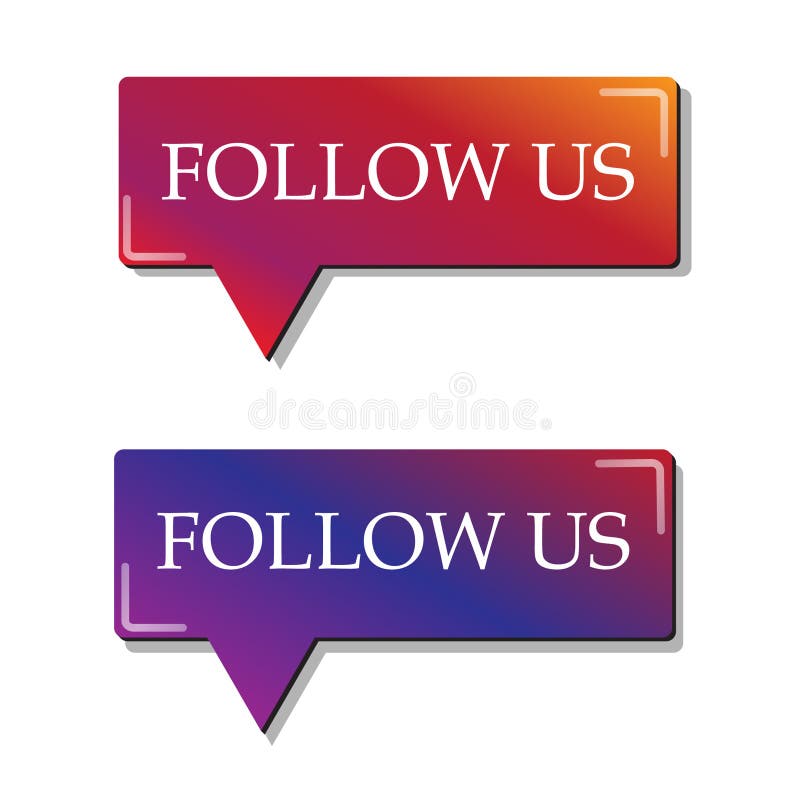 Instagram Follow Us Icon Vector. Simple Element Illustration. Can Be ...