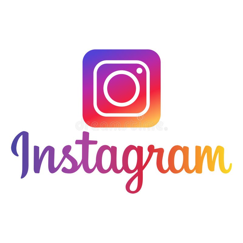 Instagram Logo Featuring a Gradient Square Icon with Rounded Corners ...