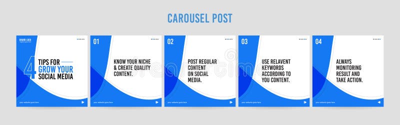 Stunning Carousel Post Template, Editable Social Media Layout Design ...