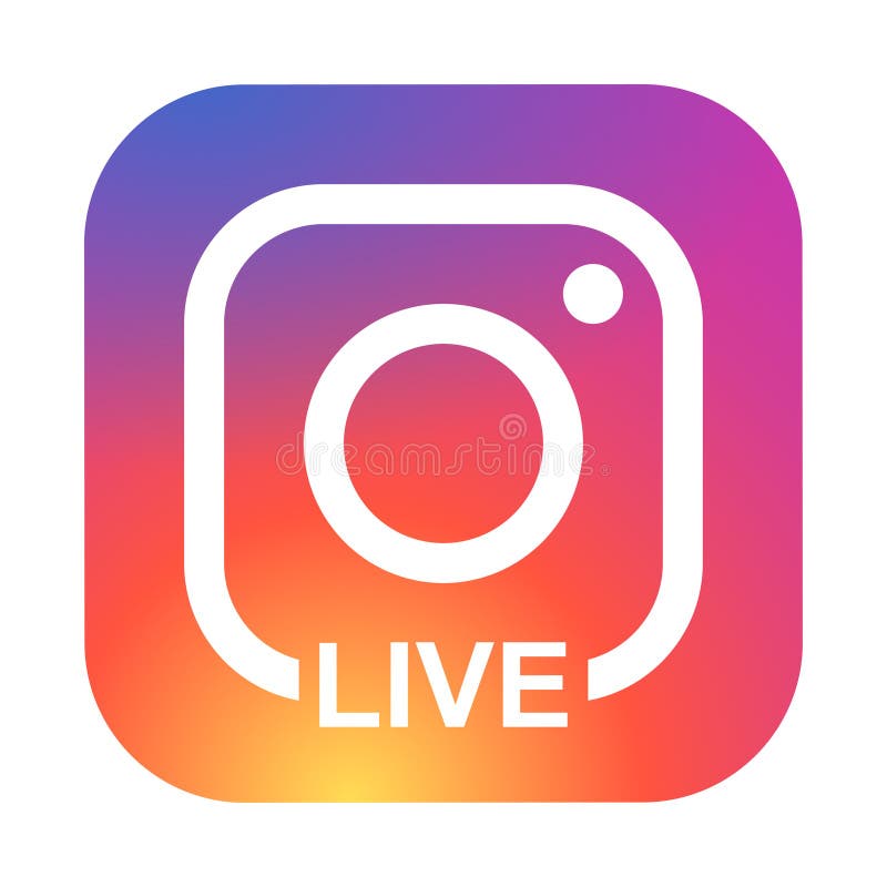 Instagram Live Stream Logo Stock Illustrations – 151 Instagram Live ...