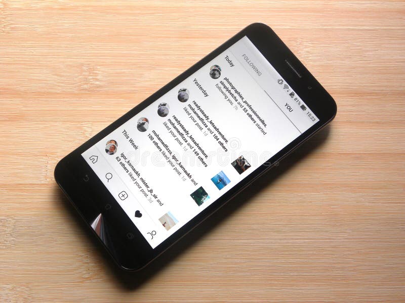 Instagram notifications editorial image. Image of instagram - 153164260