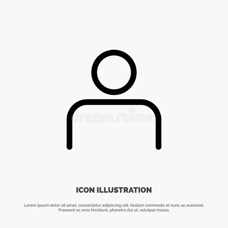 Instagram, People, Profile, Sets, User Line Icon Vector Stock Vector ...