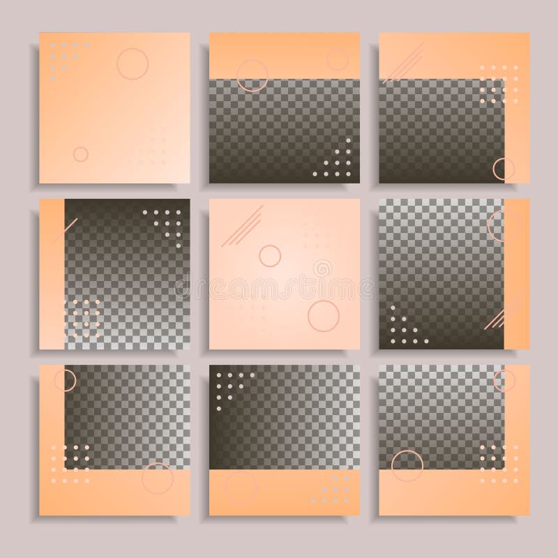 Background Post for Instagram in Colors in Gradient Instagram Stock ...