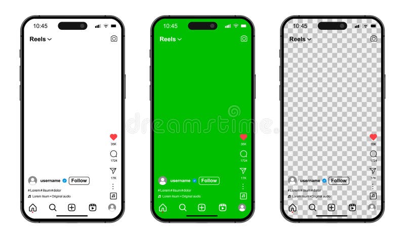 Instagram Iphone Mockup Stock Illustrations – 387 Instagram Iphone ...