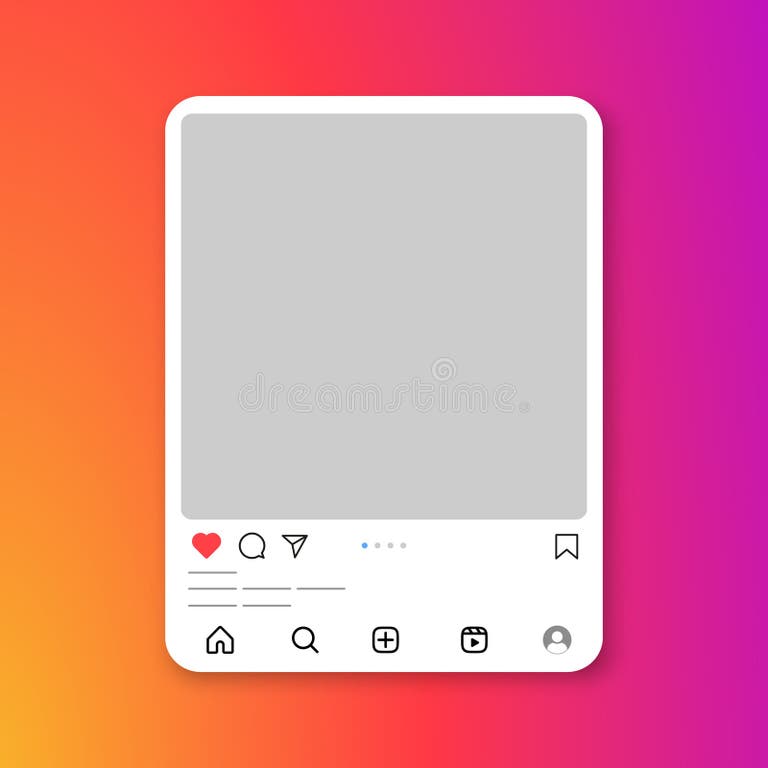 Instagram Post Feed Frame Mockup Template, Carousel Post Template Photo ...