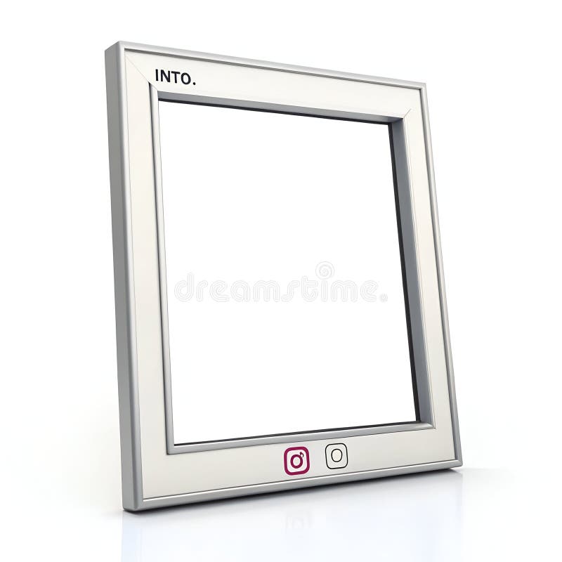 Instagram Post Frame Icon stock illustration. Illustration of identity ...