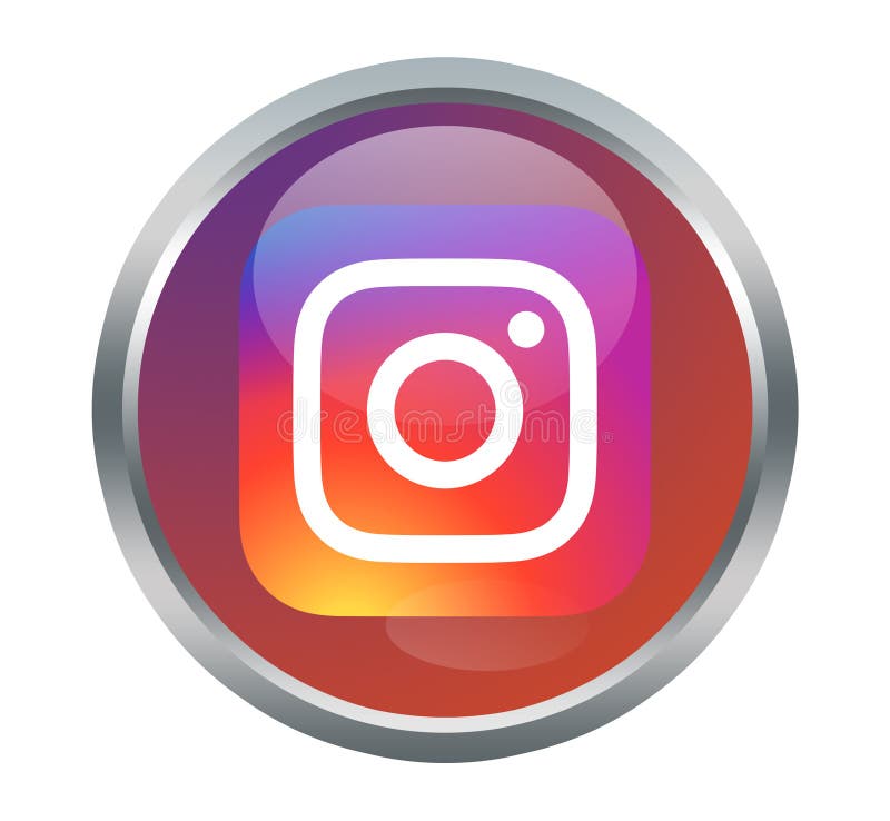 Standard Logo of the Social Network Instagram with the Inscription ...