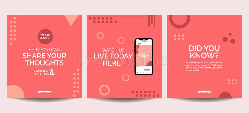 Instagram Social Media Post Template for Profile and Feed Stories ...