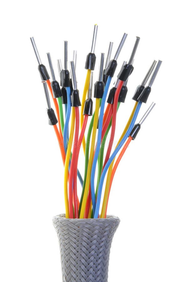 A Instalação De Cabos Elétricos Com Terminais Foto de Stock - Imagem de ...