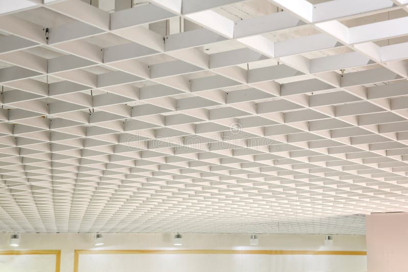 Instalación De Techos Suspendidos Foto de archivo - Imagen de casero ...