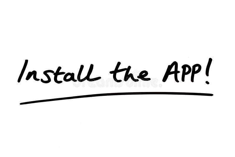 Install the APP stock illustration. Illustration of noticeboard - 182054353