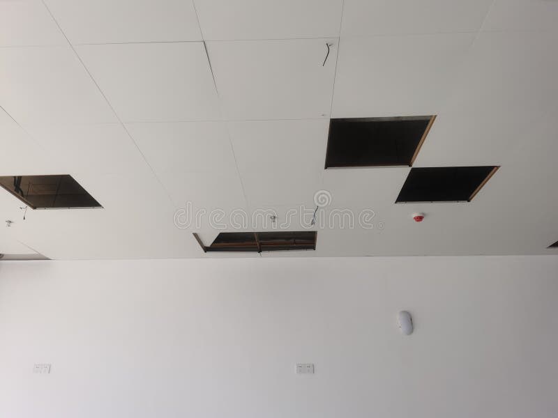 Install the ceiling frame stock image. Image of construction - 312735981