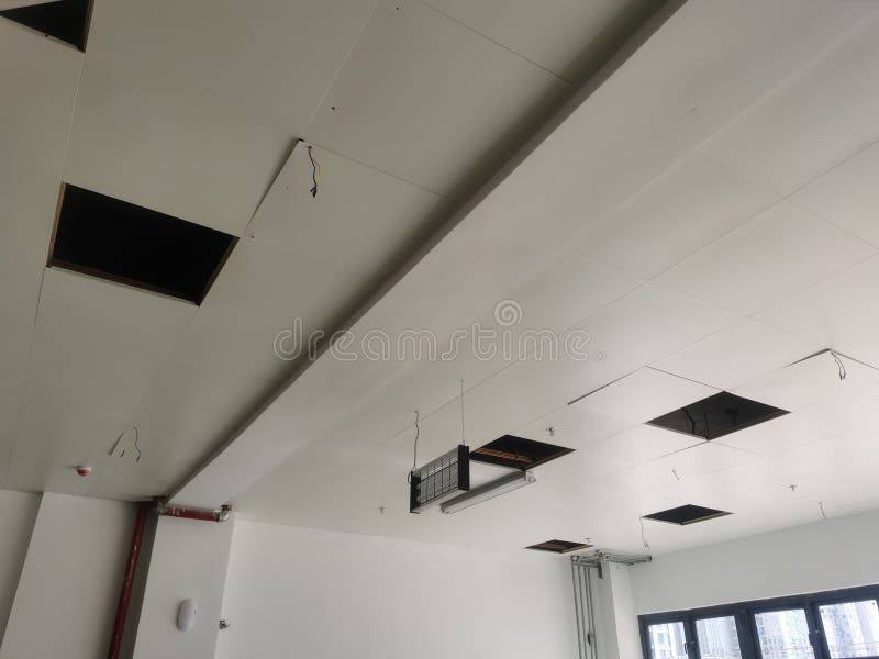 Install the ceiling frame stock image. Image of wiring - 312736011