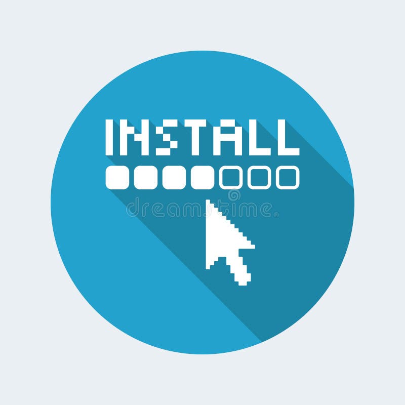 Pc install icon stock vector. Illustration of maintenance - 118516023
