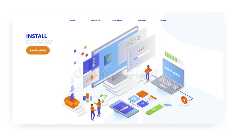 Apps Installation Stock Illustrations – 425 Apps Installation Stock ...