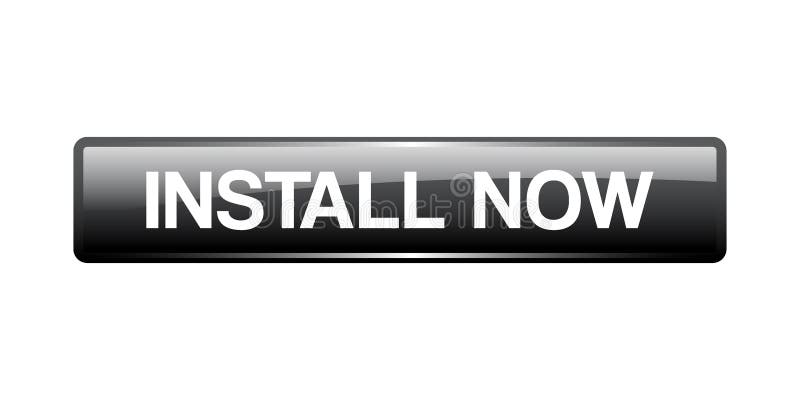 Install now stock illustration. Illustration of button - 122051998