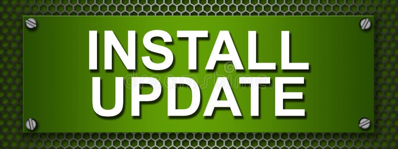 Install Update Text Quote on a Banner Stock Illustration - Illustration ...