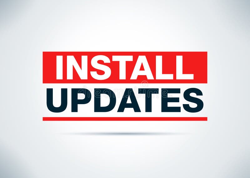 Install Updates Abstract Flat Background Design Illustration Stock ...