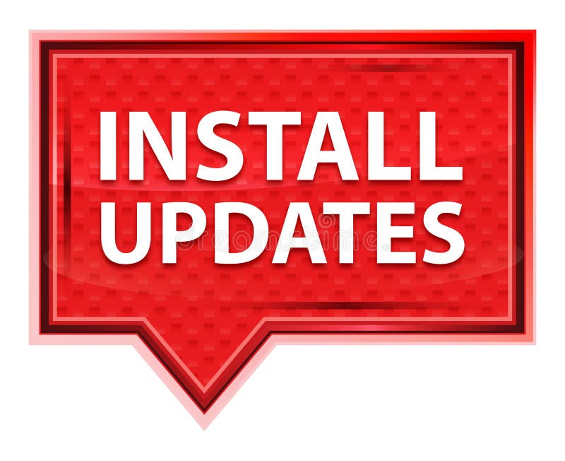 Install Updates Misty Rose Pink Banner Button Stock Illustration ...