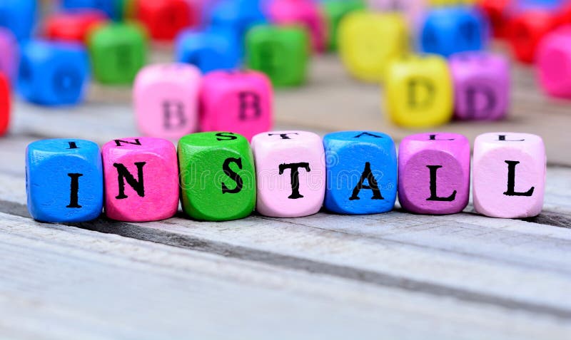 Install word on table stock image. Image of message, education - 82588633