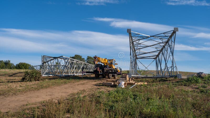 Installation Assembly of Steel Tower for Transmission Line for ...