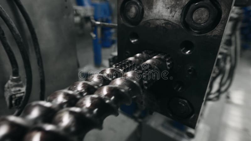 Installation of an Automatic Line in Production. the Screws are ...
