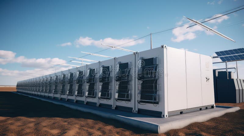 Installation Battery Storage Stock Illustration - Illustration of ...