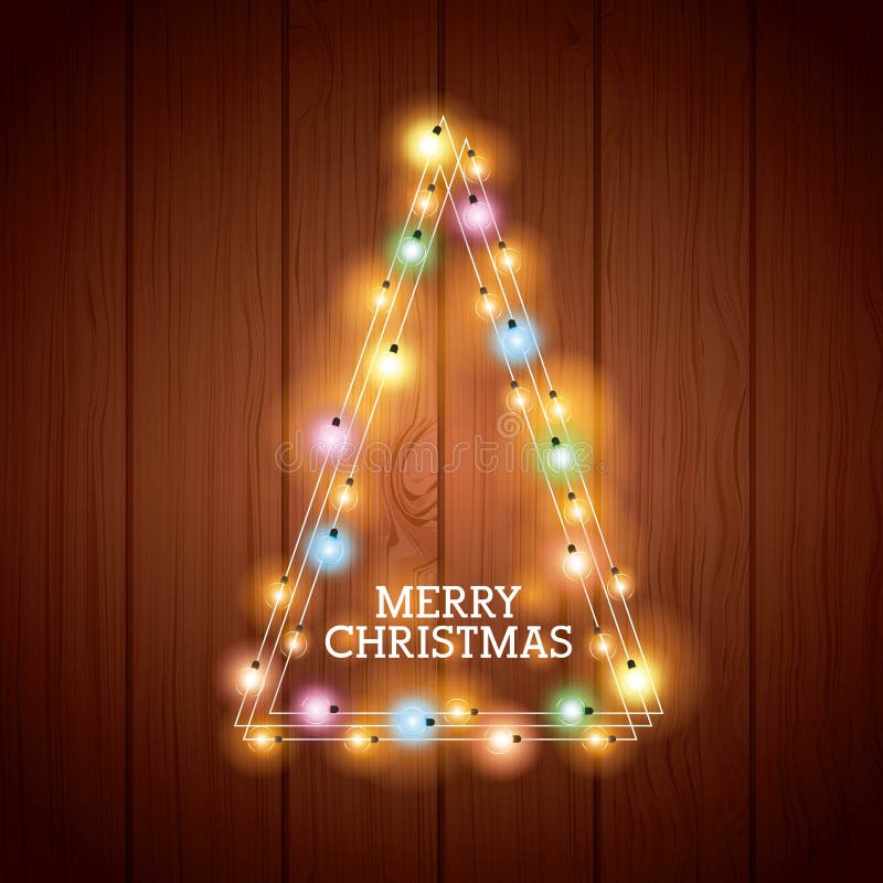 Installation of Christmas Lights Decoration Stock Vector - Illustration ...