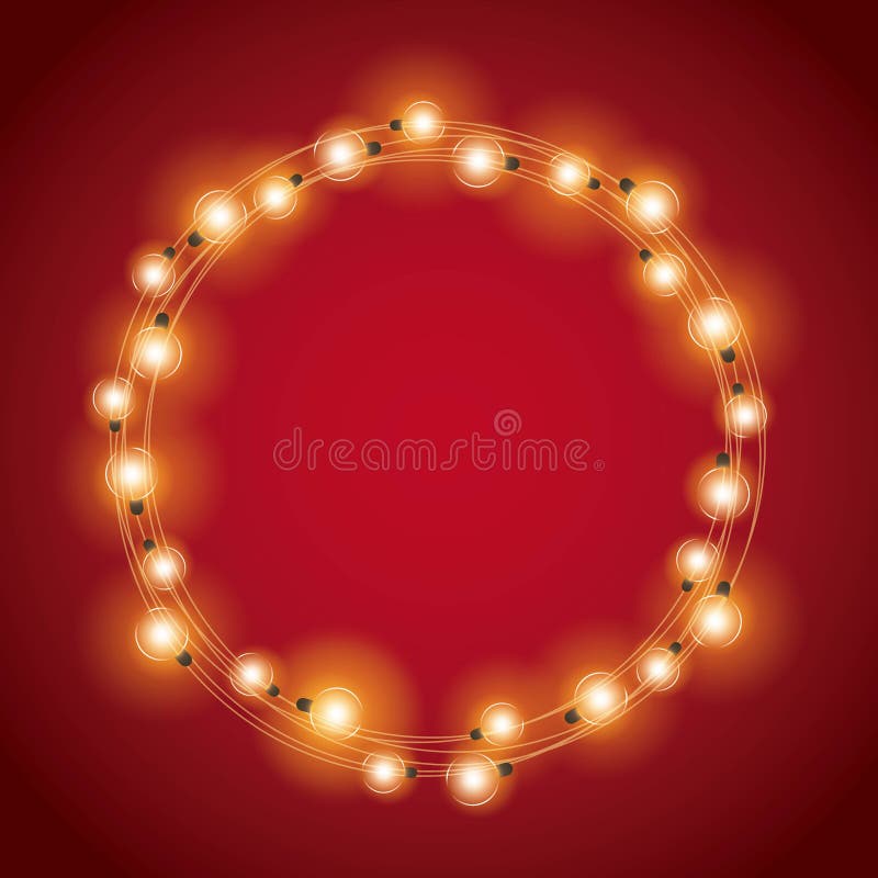 Installation of Christmas Lights Decoration Stock Vector - Illustration ...