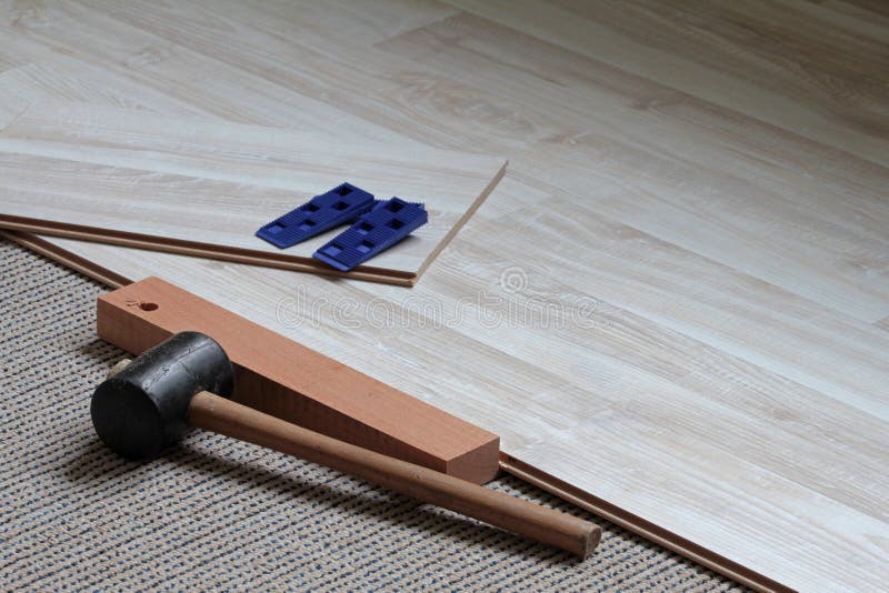 Parquet floor in bedroom stock image. Image of lamp, furnishings - 10397279