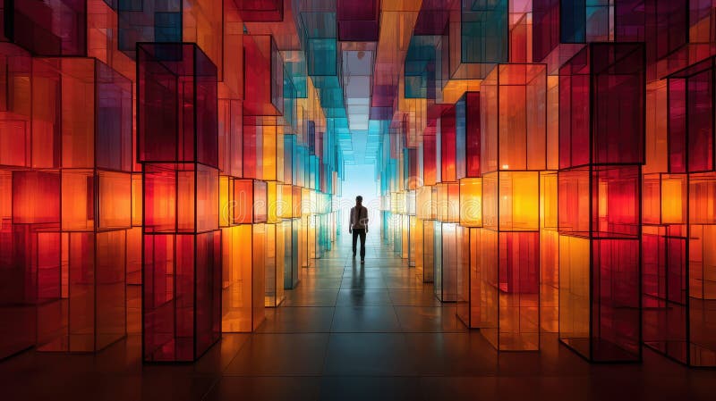 Installation colored glass stock illustration. Illustration of ...