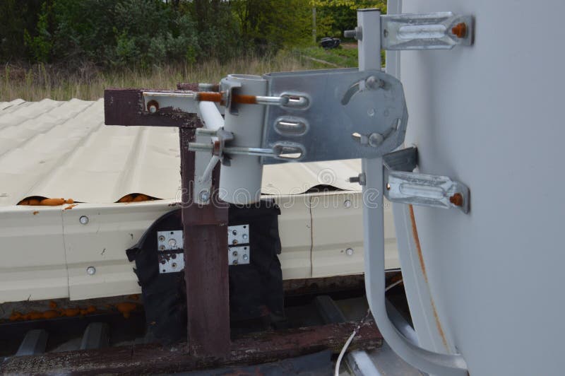 Installation and Configuration of a Satellite Television Dish Stock ...