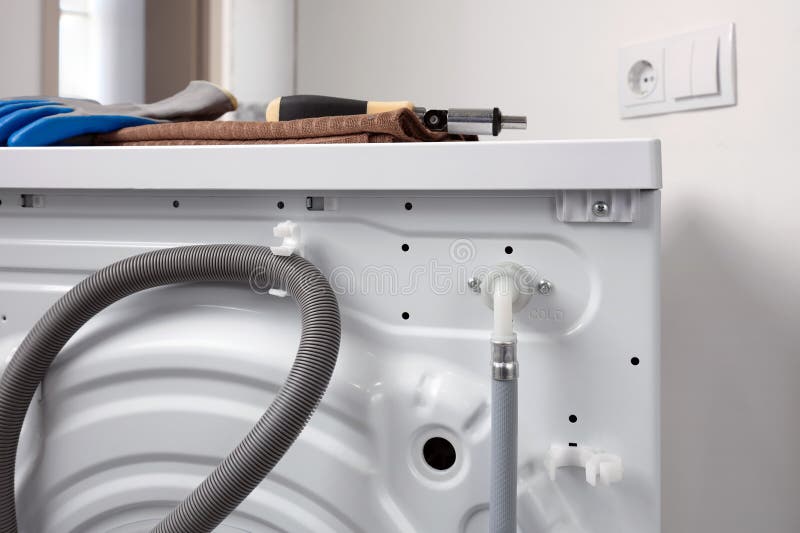 Installation and Connection of a New Washing Machine in a House or ...