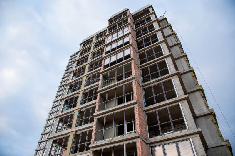 Installation of Double-glazed Windows in a Multi-storey Building at a ...