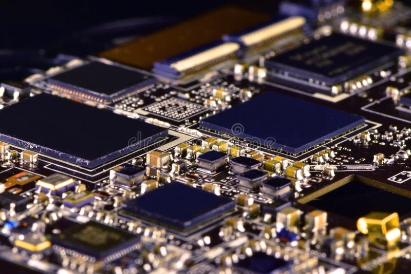 Installation of Electronic Components of Modern Gadgets Stock Image ...