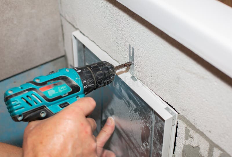 Installation Empty Space for Shelf Under the Bath. Maintenance Repair ...