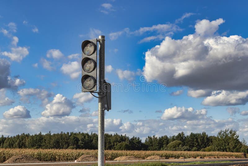 Installation of Group Traffic Lights during the Construction of a New ...