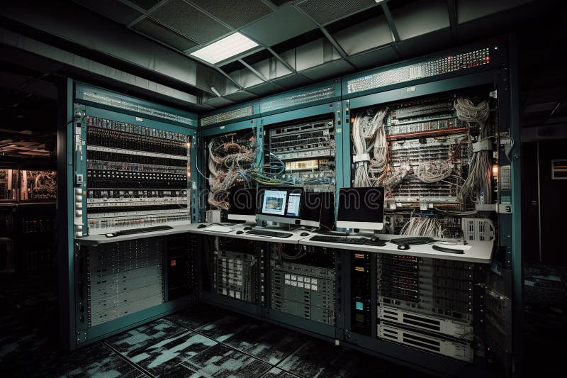 Installation of an it Infrastructure, Server Room Data Center ...