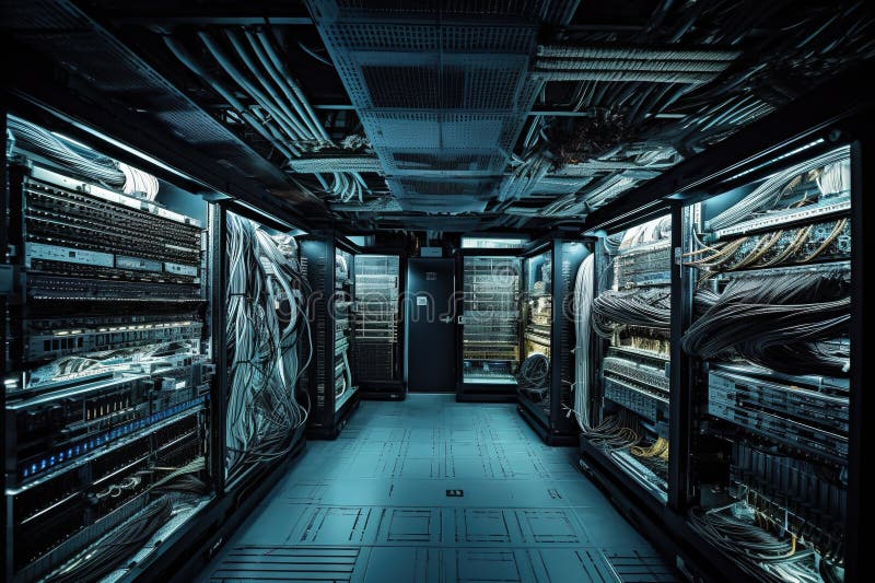 Installation of an it Infrastructure, Server Room Data Center ...